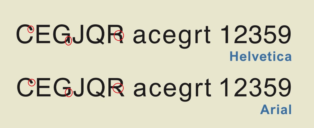 Helvetica vs Arial – Know The Real Difference – WebTopic