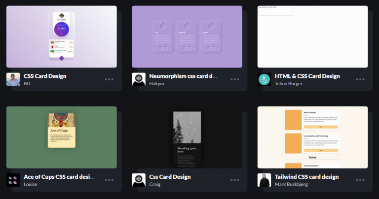 45 Best CSS Card Designs You Can Choose From – WebTopic
