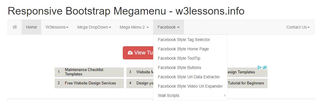 21 Bootstrap Responsive Mega Menu on Hover – WebTopic