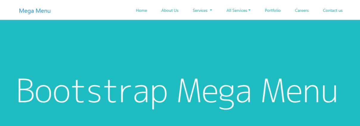 21 Bootstrap Responsive Mega Menu on Hover – WebTopic