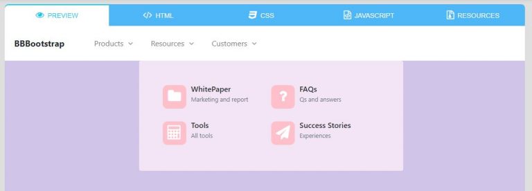 21 Bootstrap Responsive Mega Menu on Hover – WebTopic
