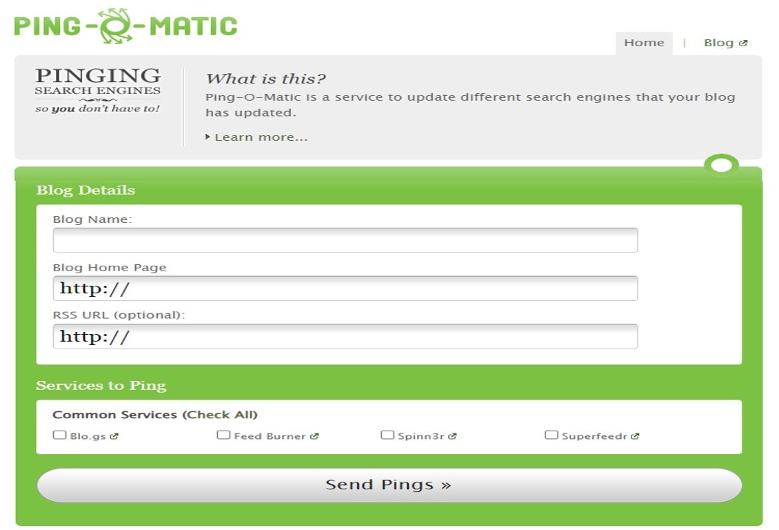 Top 30+ Free Ping Submission Sites (All Working) – WebTopic