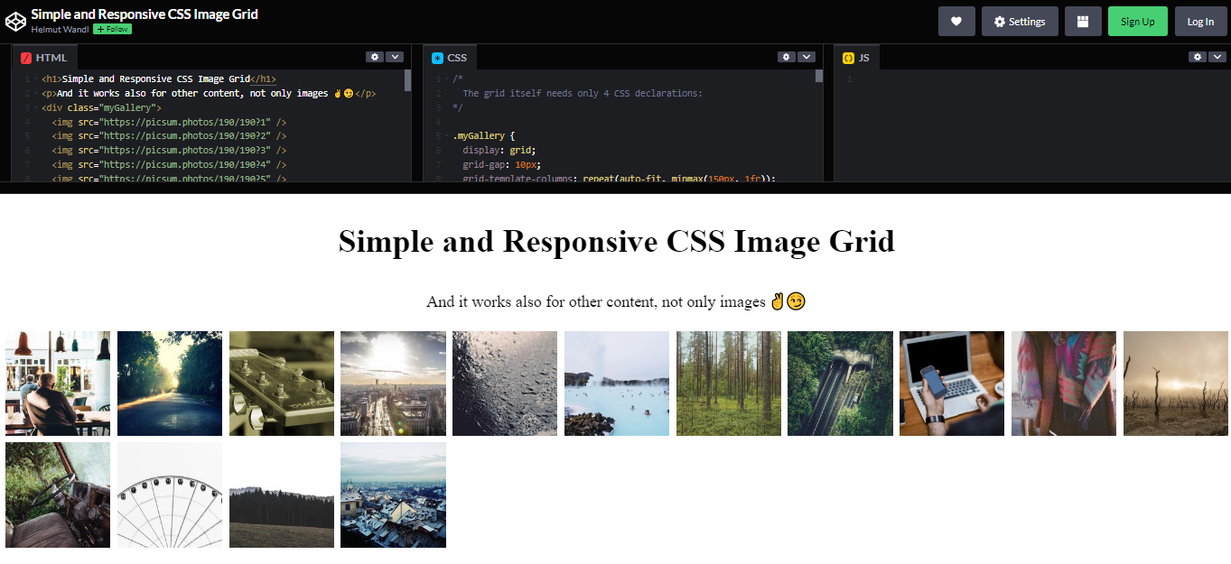 16 CSS Image Grids Code Examples – WebTopic