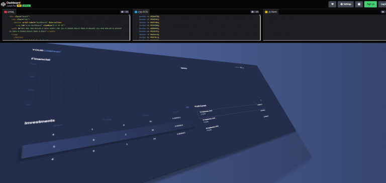 18 CSS Dashboards code Examples – WebTopic