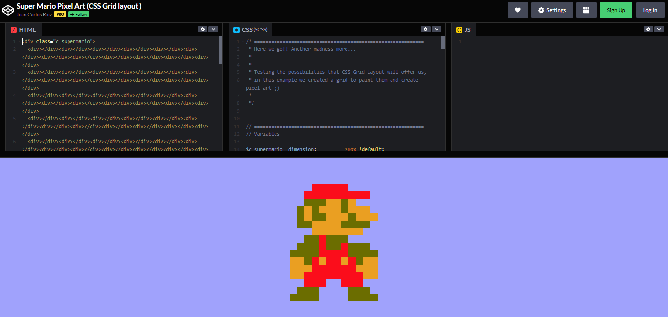 21 CSS Pixel Art With Source Code Examples – WebTopic