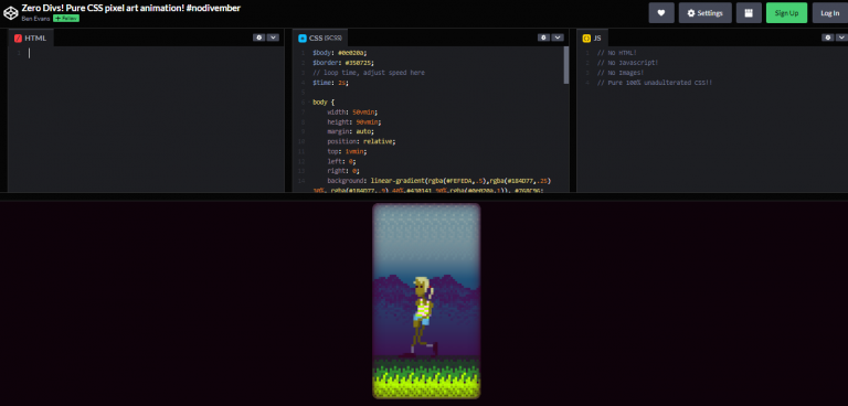 21 CSS Pixel Art With Source Code Examples – WebTopic