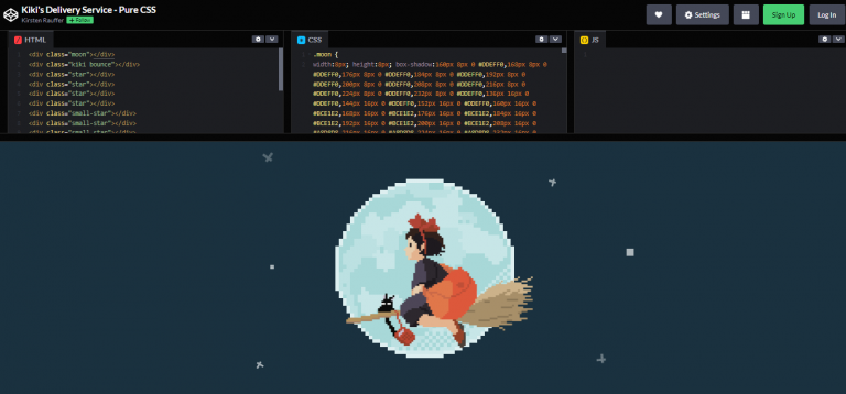 21 CSS Pixel Art With Source Code Examples – WebTopic