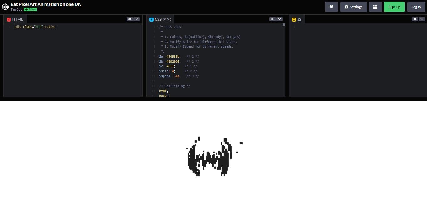 21 CSS Pixel Art With Source Code Examples – WebTopic