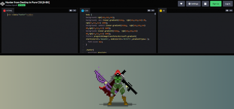 21 CSS Pixel Art With Source Code Examples – WebTopic