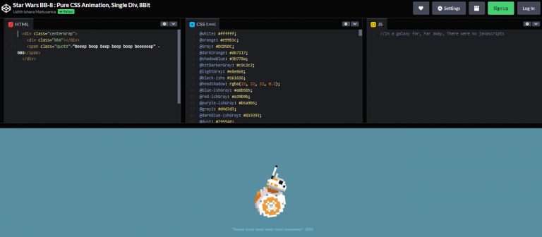 21 CSS Pixel Art With Source Code Examples – WebTopic