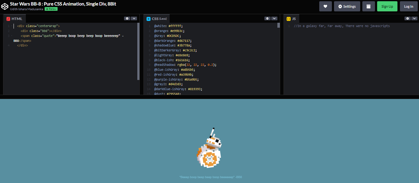 21 CSS Pixel Art With Source Code Examples – WebTopic