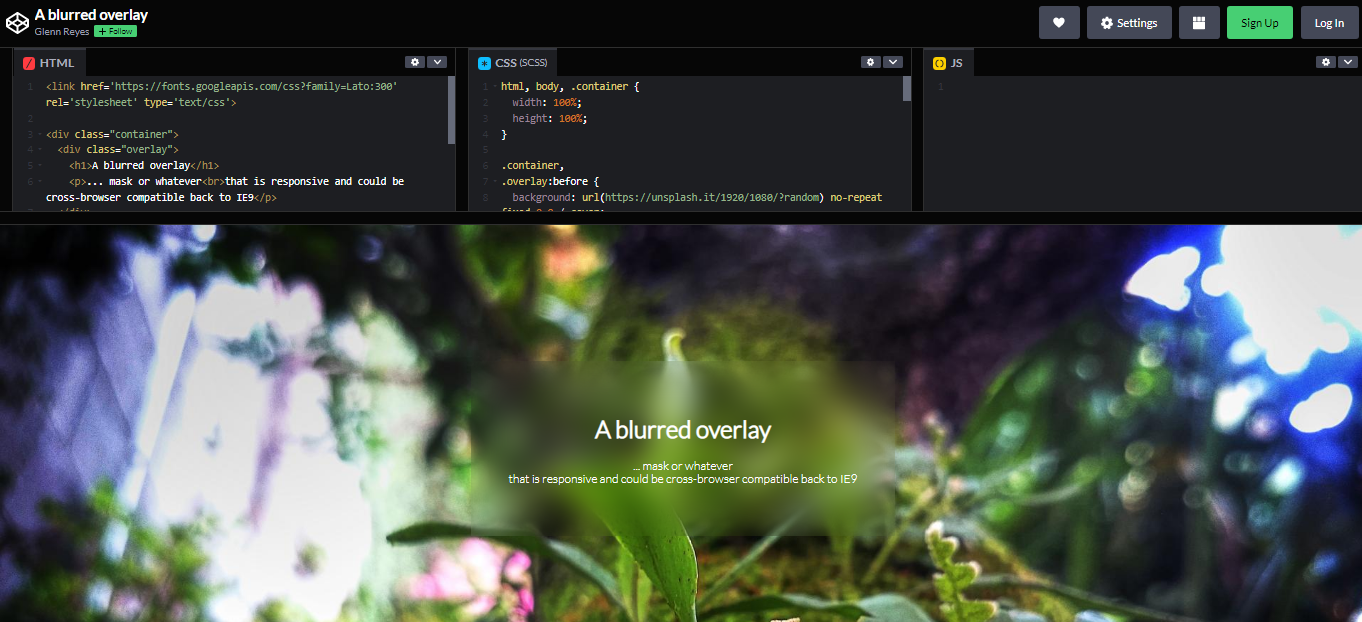 21 CSS Blur Effects Examples – WebTopic