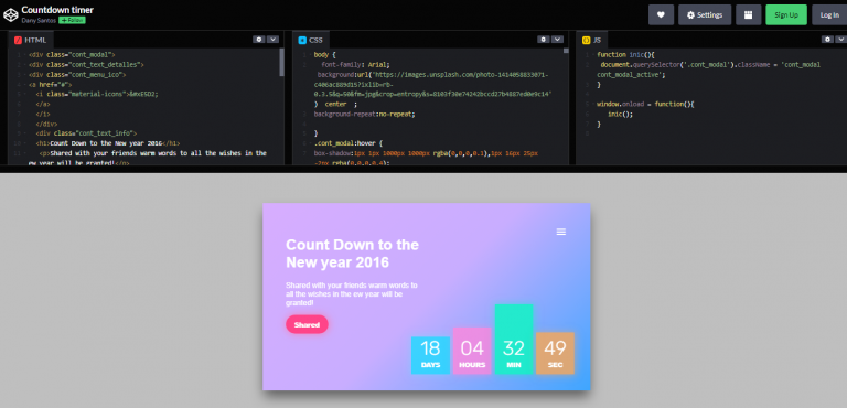 21 Css Countdown Timers Code Examples Webtopic