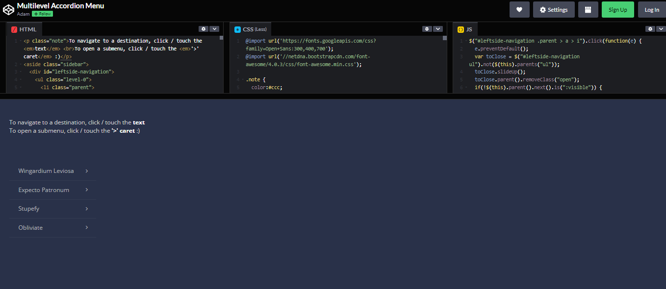 Top 21 CSS Collapsible Menus Examples – WebTopic