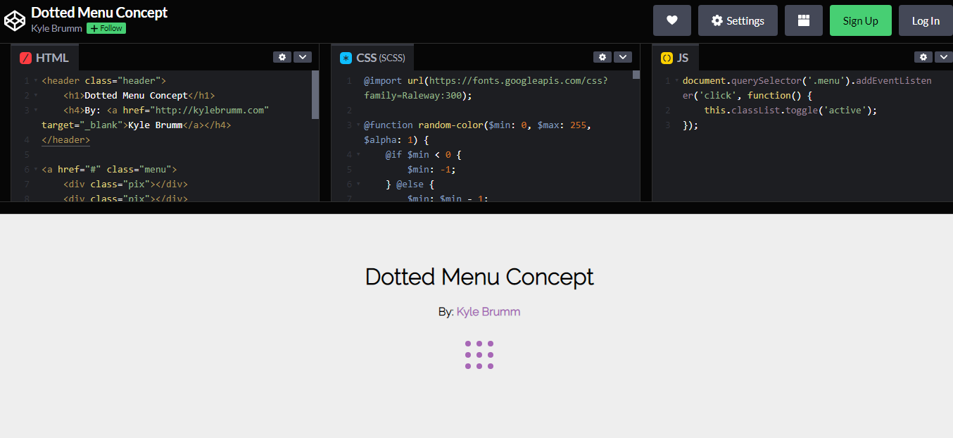 14 CSS Dotted Menu Example – WebTopic