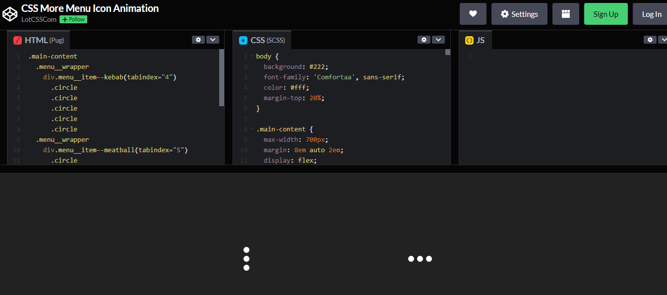 14 CSS Dotted Menu Example – WebTopic