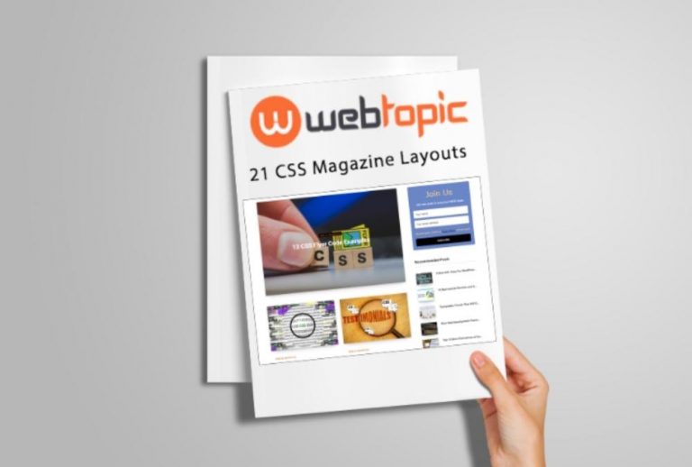 21 CSS Magazine Layouts Code Examples – WebTopic