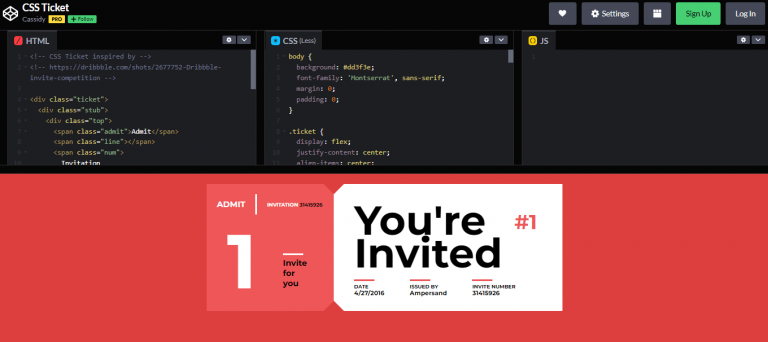 24 CSS Tickets Examples – WebTopic