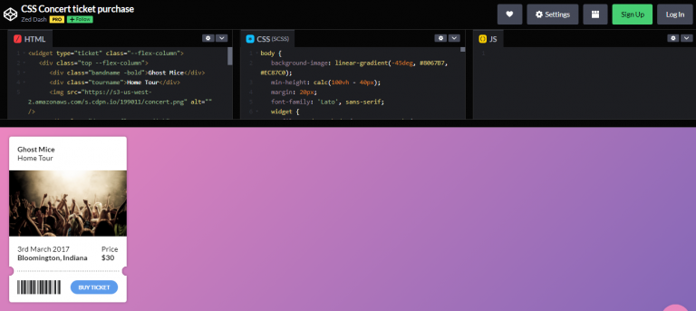 24 CSS Tickets Examples – WebTopic