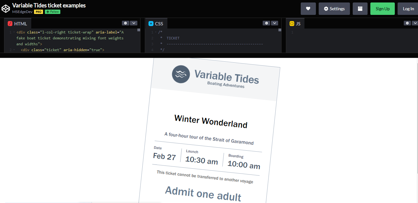 24 CSS Tickets Examples – WebTopic