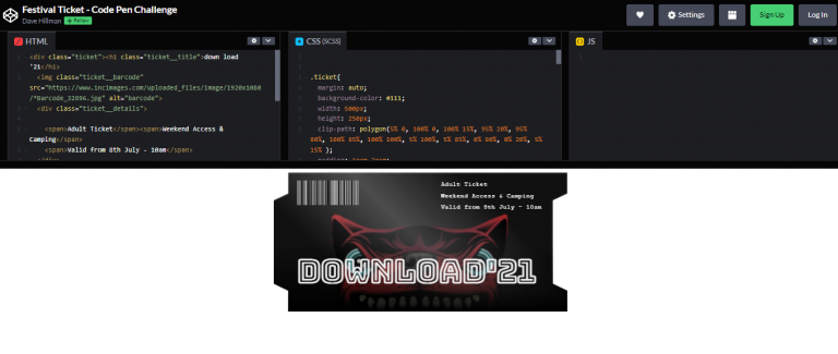 24 CSS Tickets Examples – WebTopic