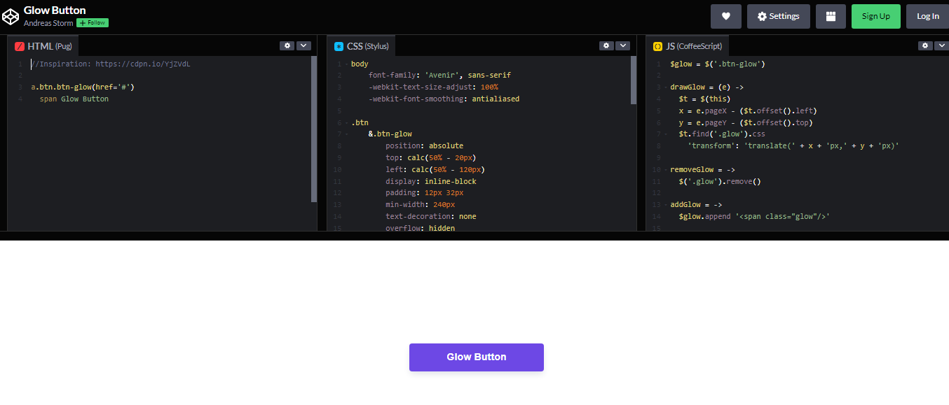 27 Css Glow Effects With Source Codes Webtopic