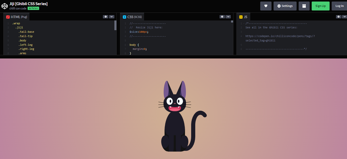 20 Studio Ghibli Characters in CSS – WebTopic