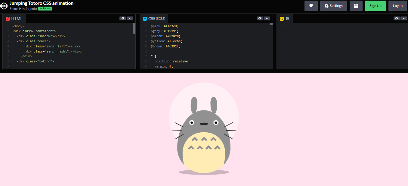 20 Studio Ghibli Characters in CSS – WebTopic