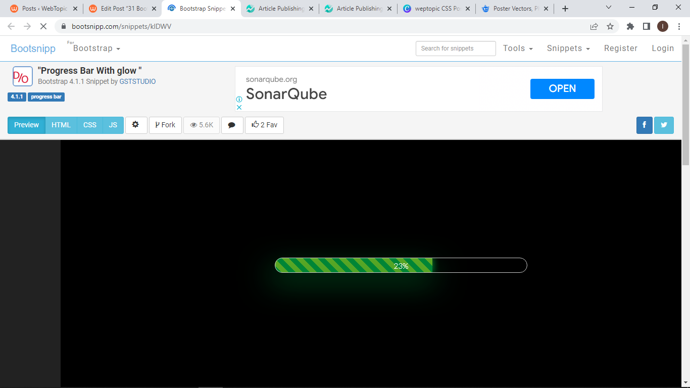 31 Bootstrap Progress Bar Examples – WebTopic