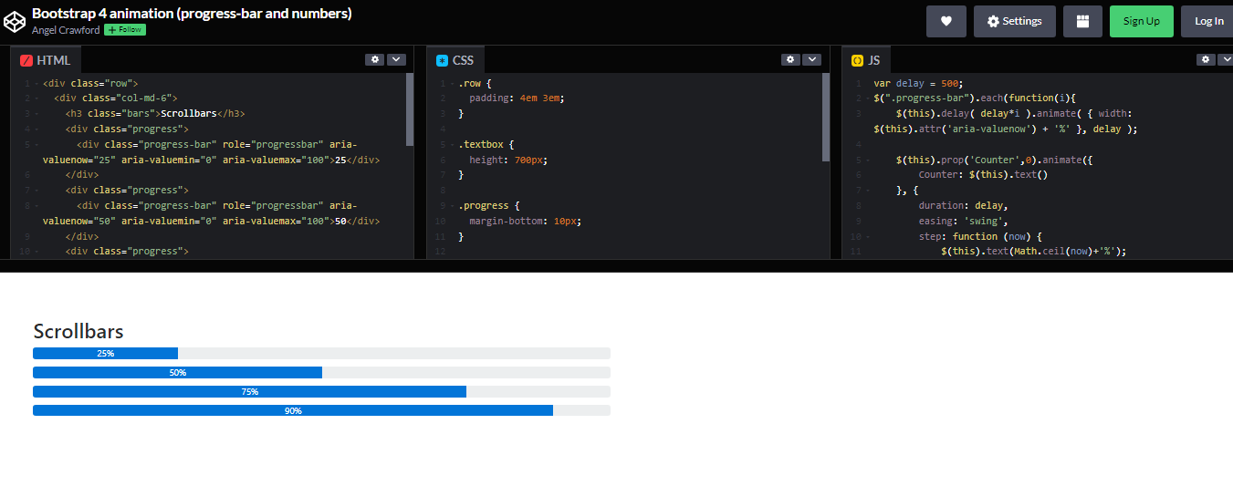 31 Bootstrap Progress Bar Examples – WebTopic