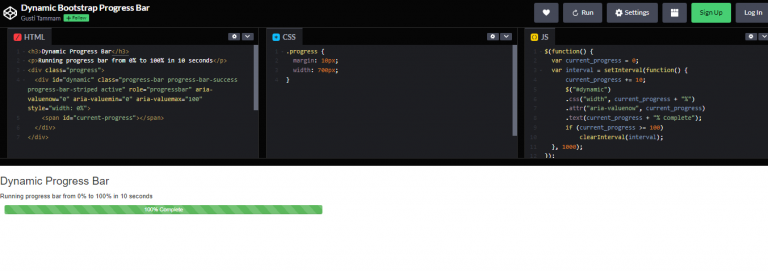 31 Bootstrap Progress Bar Examples – WebTopic