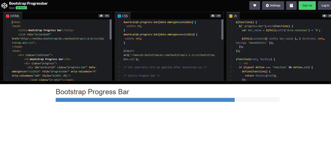 31 Bootstrap Progress Bar Examples – WebTopic
